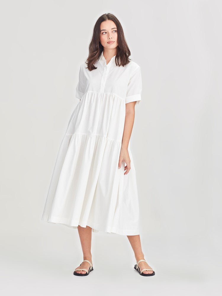 Constance Tunic (Crisp Poplin) White – Juliette Hogan